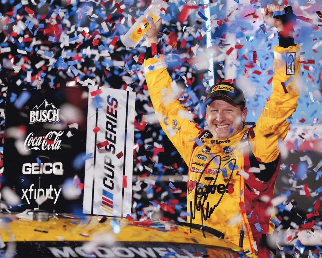Michael McDowell Autographed Photos – Trackside