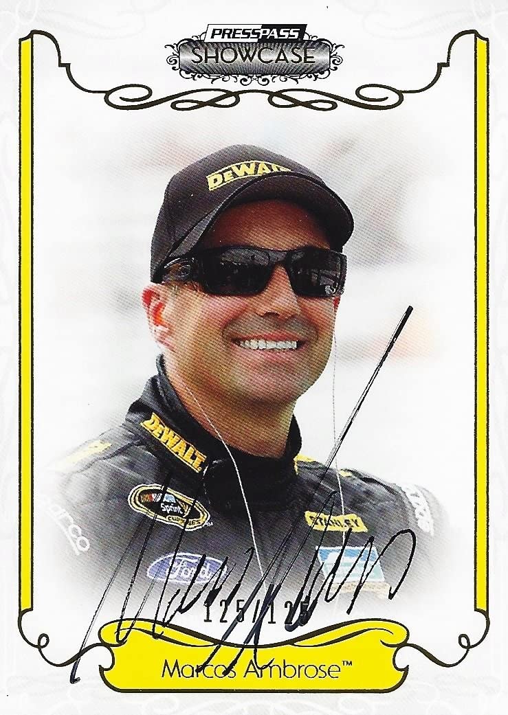 Autographed Marcos Ambrose Trading Cards – Trackside