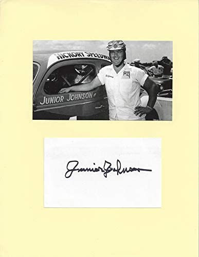 Autographed Junior Johnson Photos – Trackside