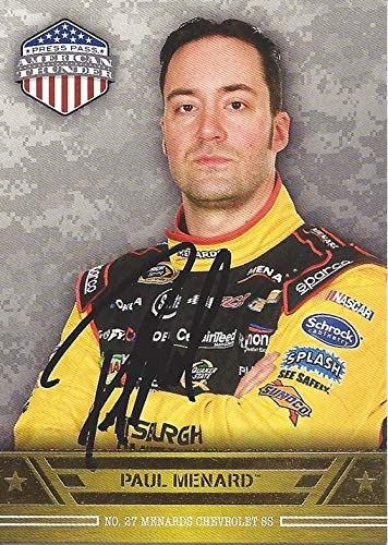 Autographed Paul Menard Trading Cards – Trackside