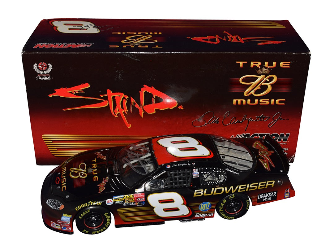 Autographed 2003 Dale Jr. #8 Budweiser True Music 1/24 Diecast Car COA ...