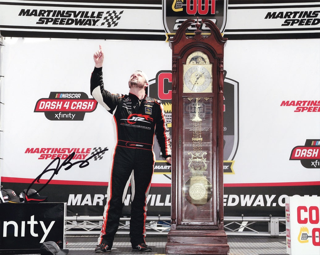 Autographed 2021 Josh Berry #8 Martinsville Win Xfinity 8X10 Photo COA ...