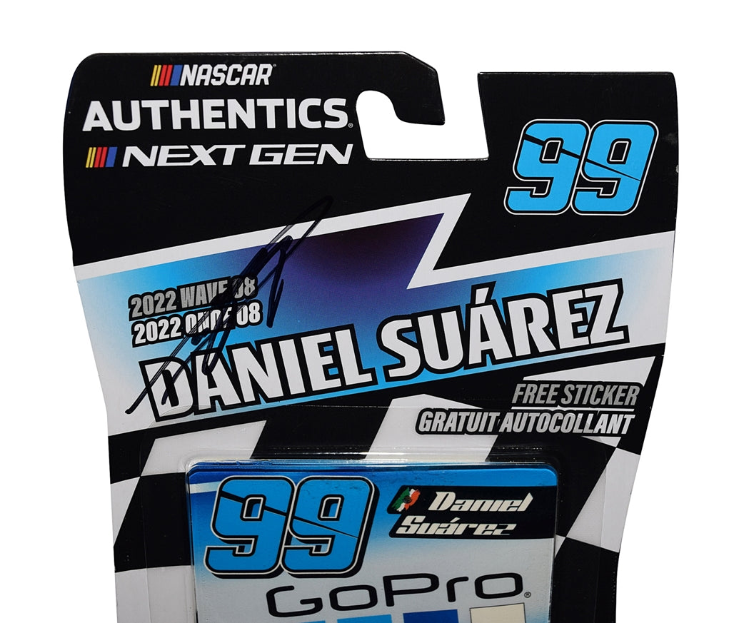 AUTOGRAPHED 2022 Daniel Suarez #99 GoPro Racing 1/64 Diecast Car & COA ...