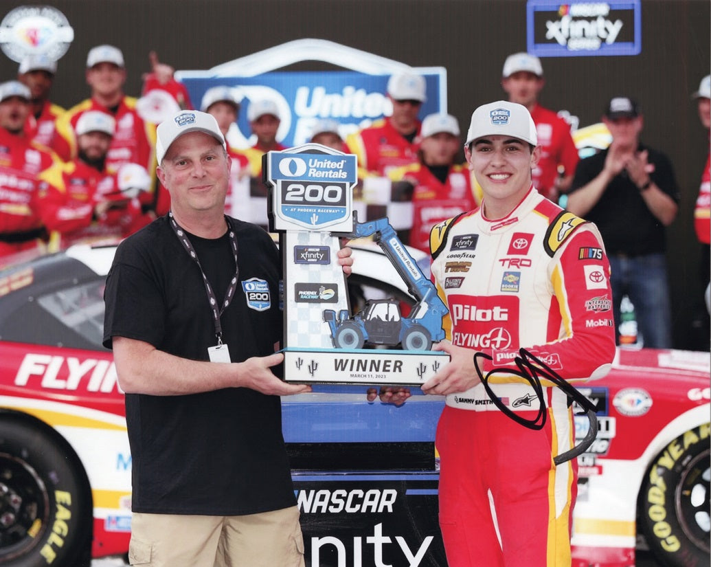 Autographed 2023 Sammy Smith #18 Phoenix Win Victory Lane NASCAR Photo ...