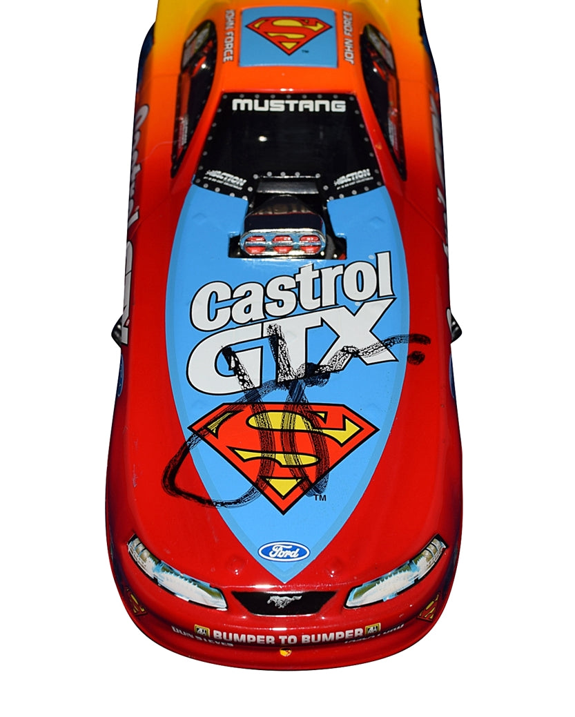Autographed John Force 1999 Castrol GTX Racing SUPERMAN Diecast Car ...