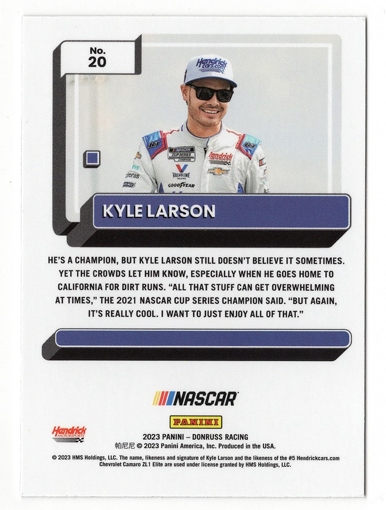 Autographed Kyle Larson 2023 Donruss Optic Racing Trading Card COA ...