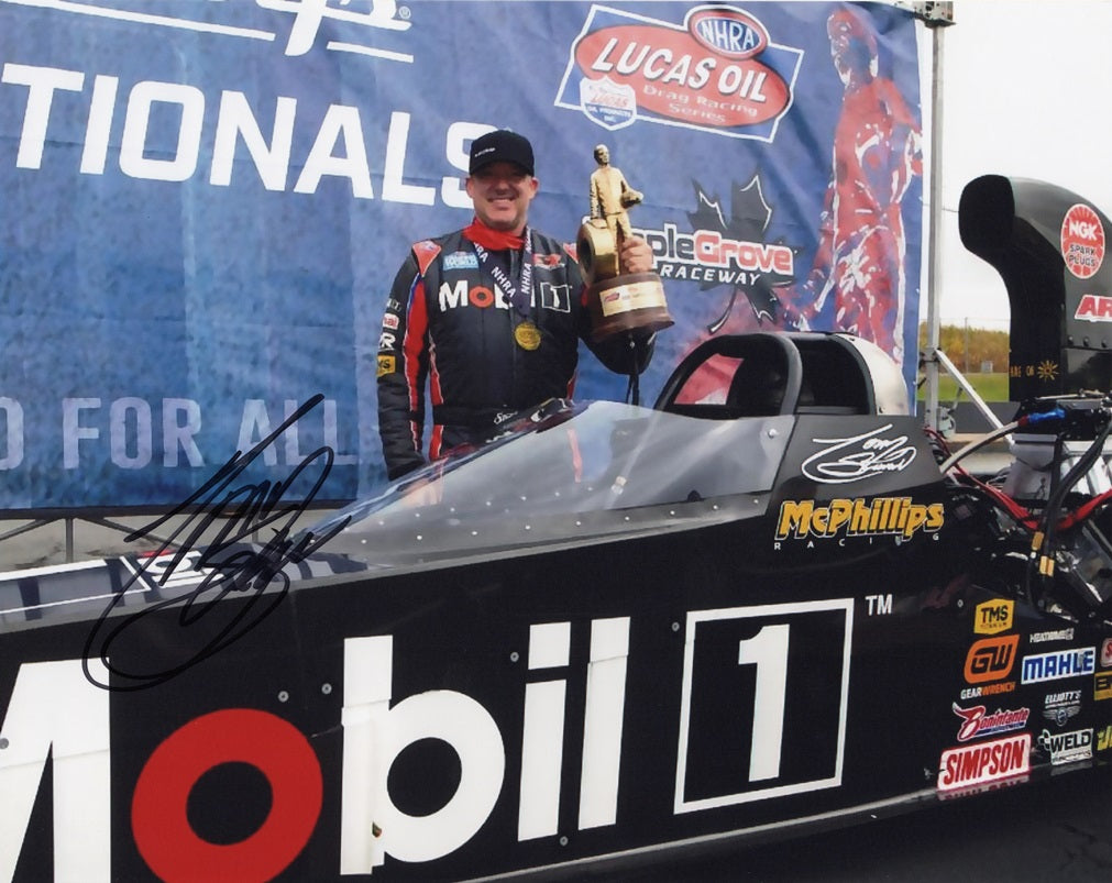 Autographed Tony Stewart 2023 Maple Grove Raceway Win Drag Race Photo ...