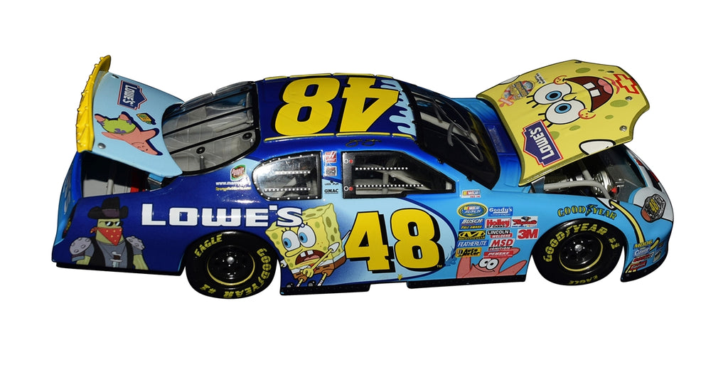 2004 Signed Jimmie Johnson SpongeBob Squarepants 1/24 Diecast Car COA ...
