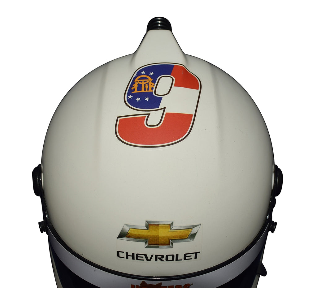 Chase Elliott Signed 2021 #9 Hooters Darlington Mini Helmet with COA ...