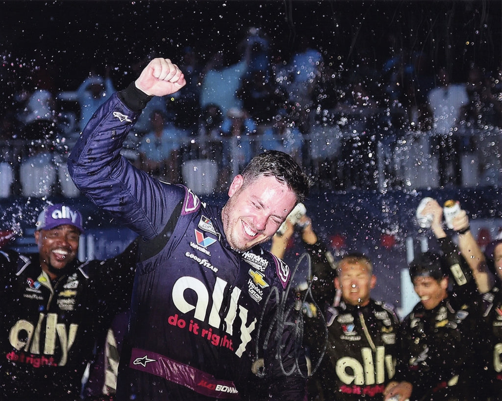 Autographed 2024 Alex Bowman #48 Chicago Win Victory Lane 8x10 Photo ...