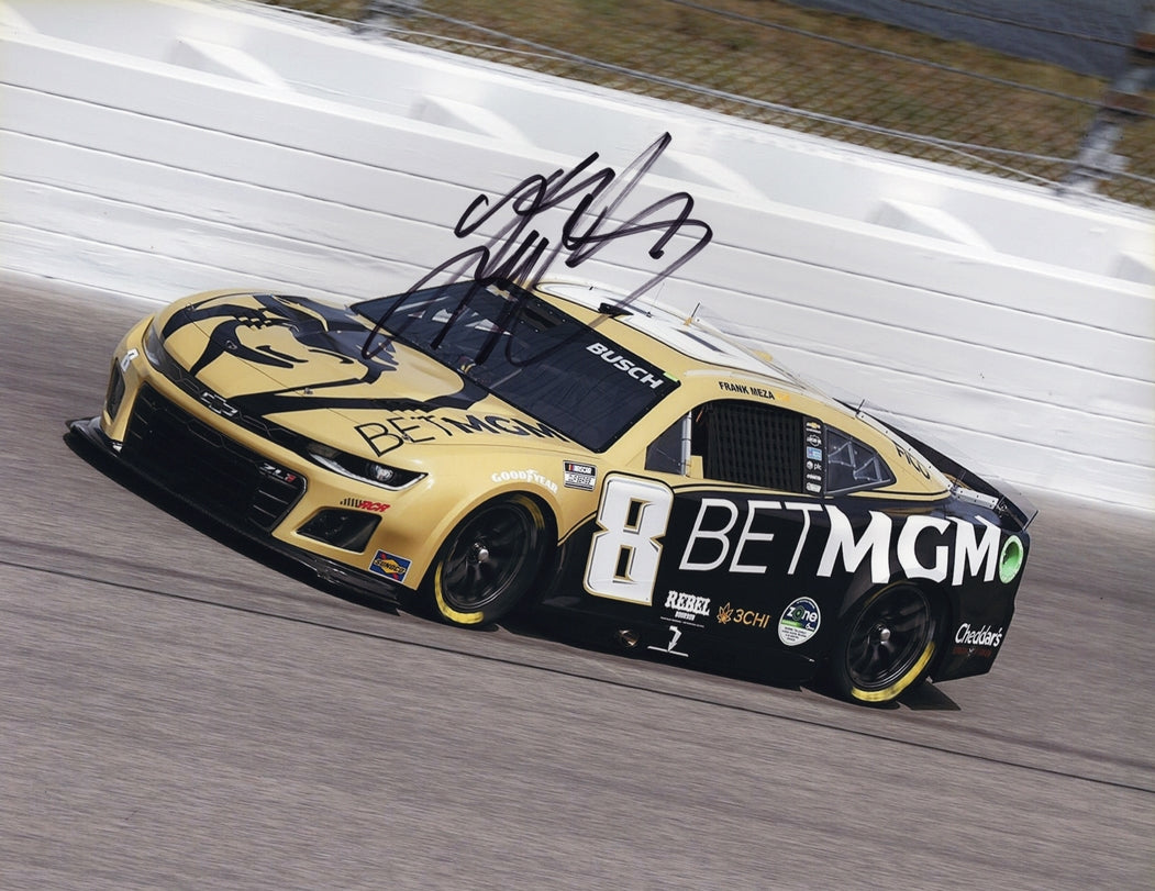 Autographed 2024 Kyle Busch #8 Kansas Speedway 9x11 Photo with COA ...