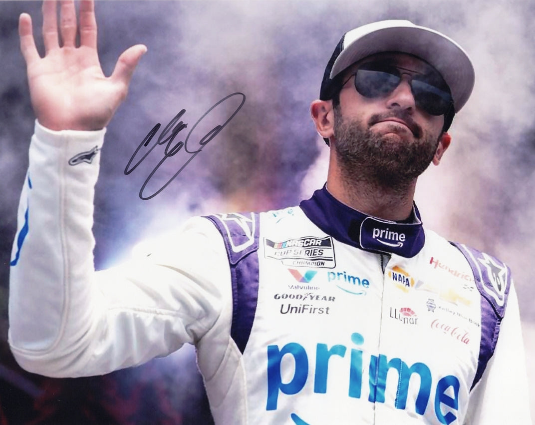 Signed 2025 Chase Elliott #9 Prime Driver Intro 8x10 NASCAR Photo COA ...