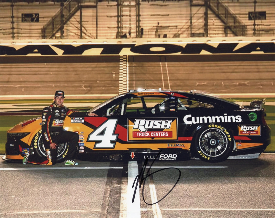 Autographed 2025 Noah Gragson #4 Rush Truck Centers Daytona 500 Photo ...