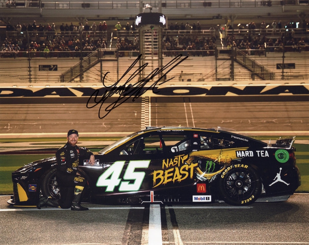 Autographed 2025 Tyler Reddick #45 Nasty Beast Daytona 500 8x10 Photo ...