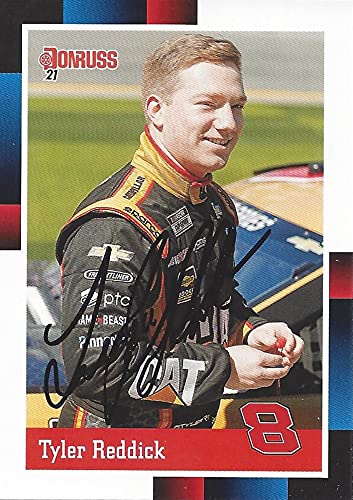 AUTOGRAPHED Tyler Reddick 2021 Panini Donruss 1988 RETRO (#8 Caterpill ...