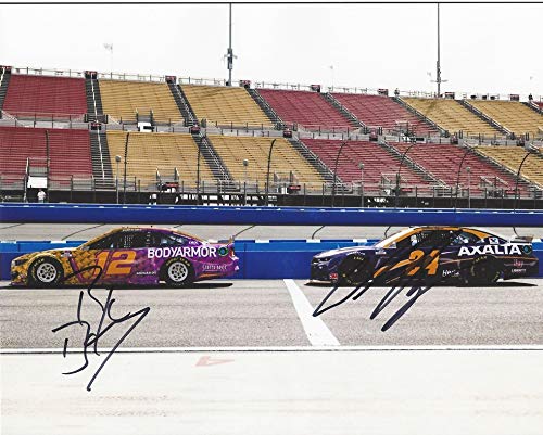 2X AUTOGRAPHED Ryan Blaney & William Byron 2020 Auto Club 400 at Fonta ...