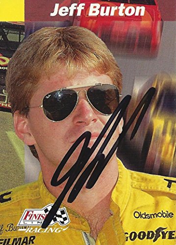 AUTOGRAPHED Jeff Burton 1993 Finish Line Racing (#1 Baby Ruth Team) Wi ...